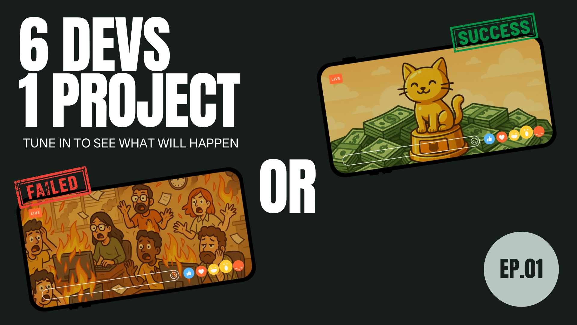 6 Devs, 1 Project Landing Page